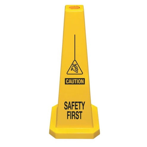 Lamba Safety Cone Safety First Yellow | Capital Tool & Safety Supply