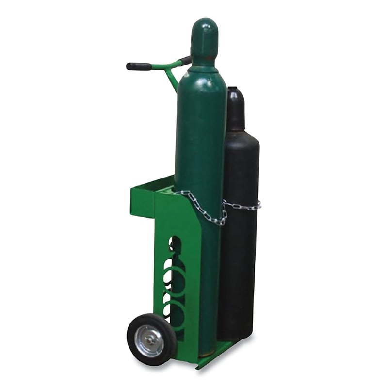 Cylinder Box Cart for Oxygen and Acetylene 11 in D x 22 in W x 40.75 in ...
