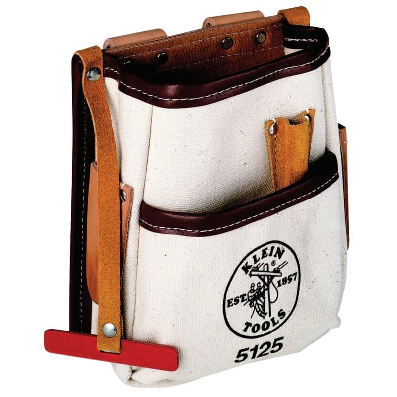 5-Pocket Tool Pouches 5 Compartments Natural No. 4 Canvas | Capital ...