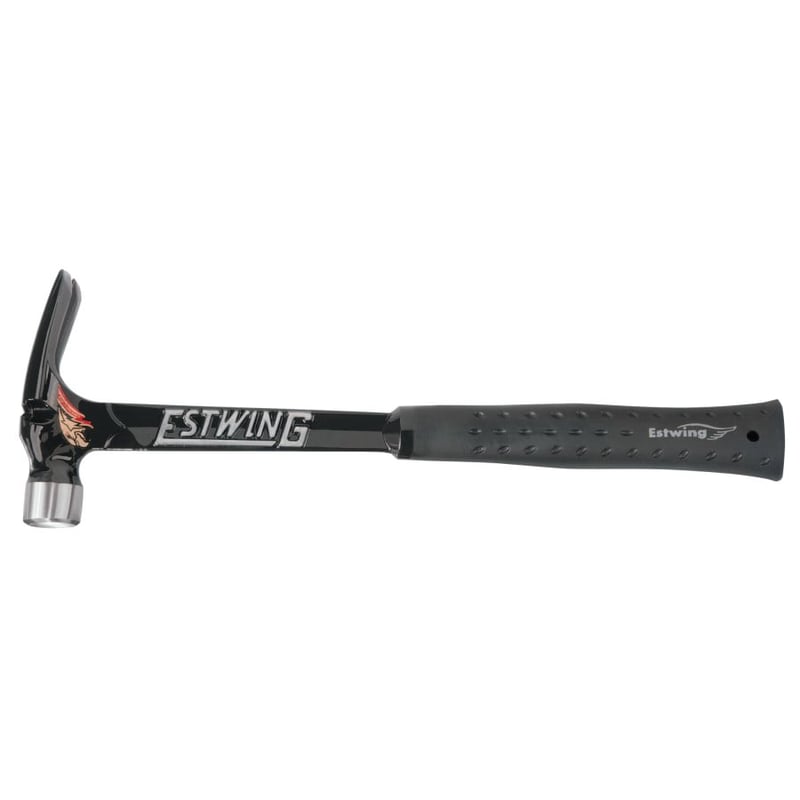 Solid Steel Framing Hammer, Black Nylon Vinyl Handle, 15 5/8 in, 15 oz ...