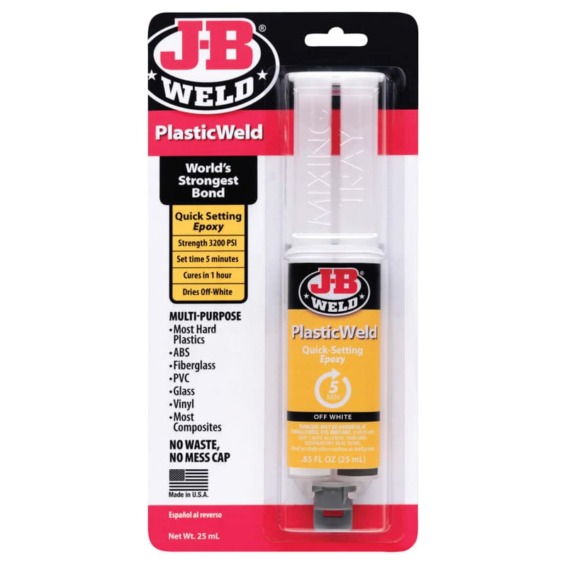Cold Weld Compounds 25 mL PlasticWeld Syringe Skin Packed Clear ...
