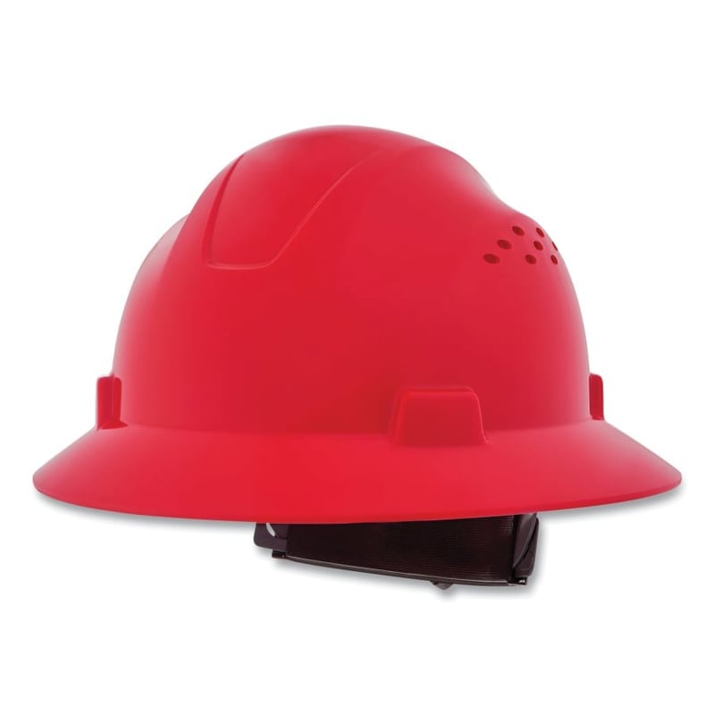 Advantage Series Full Brim Vented and Non-Vented Hard Hat 4 pt Rapid ...