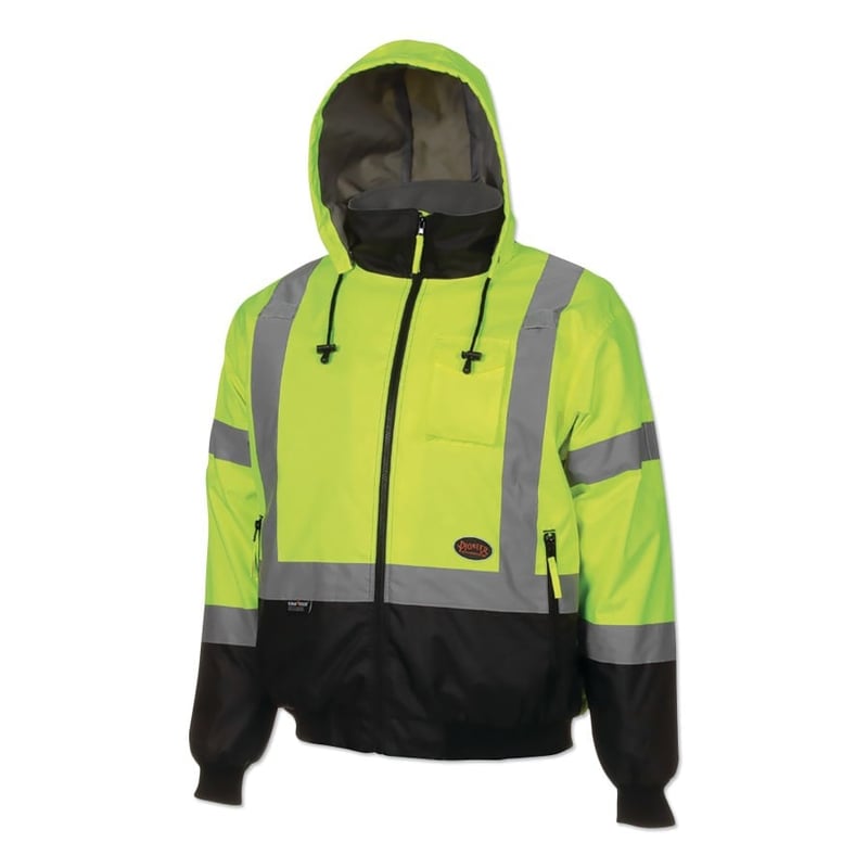 5209U Class 3 High Visibility Safety Bomber Jacket Polyfill 3X-Large Y ...